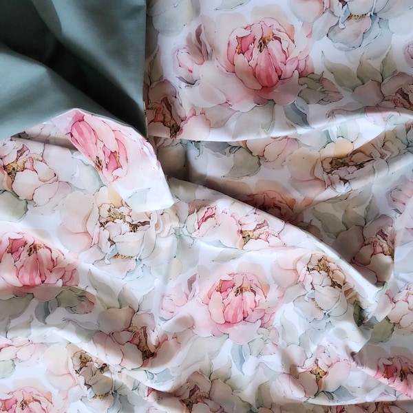 Goose Cotton Fabric by the Yard, Premium Cotton Fabric, Digital Print ...