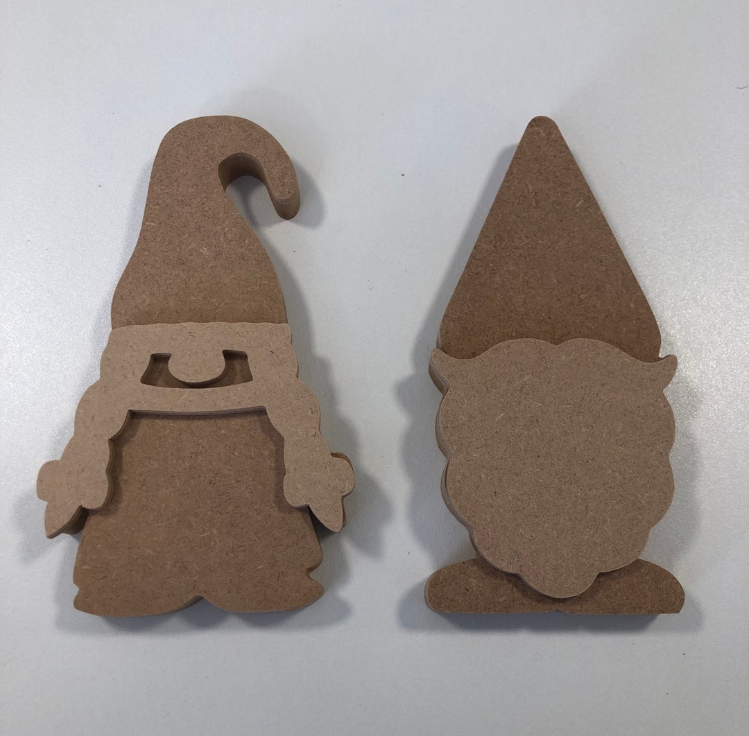 Wooden Male and Female Gonk Set, Paint Your Own Gonks, Gonk Wooden ...