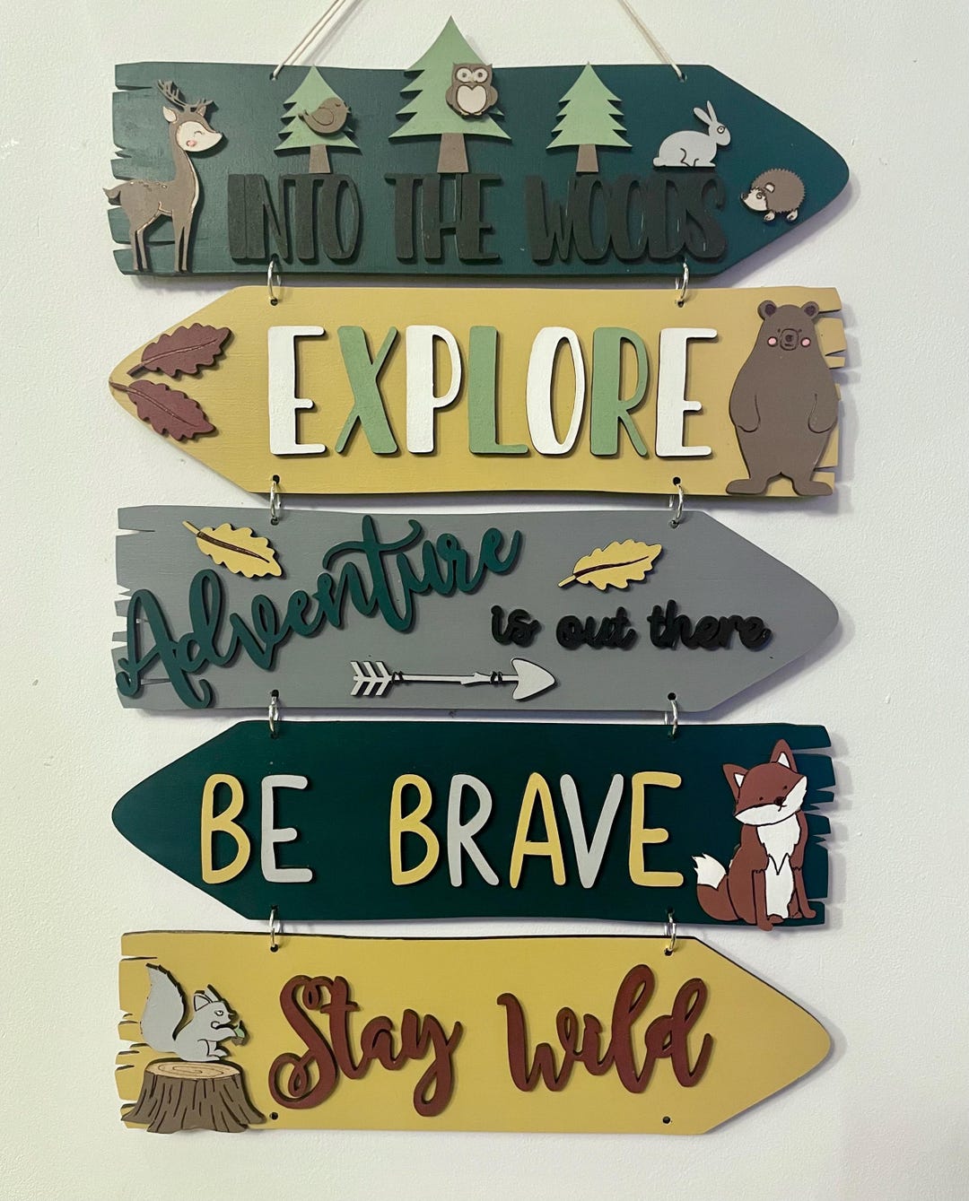 Woodland Direction Sign, Woodland Animal Direction Sign, Woodland ...