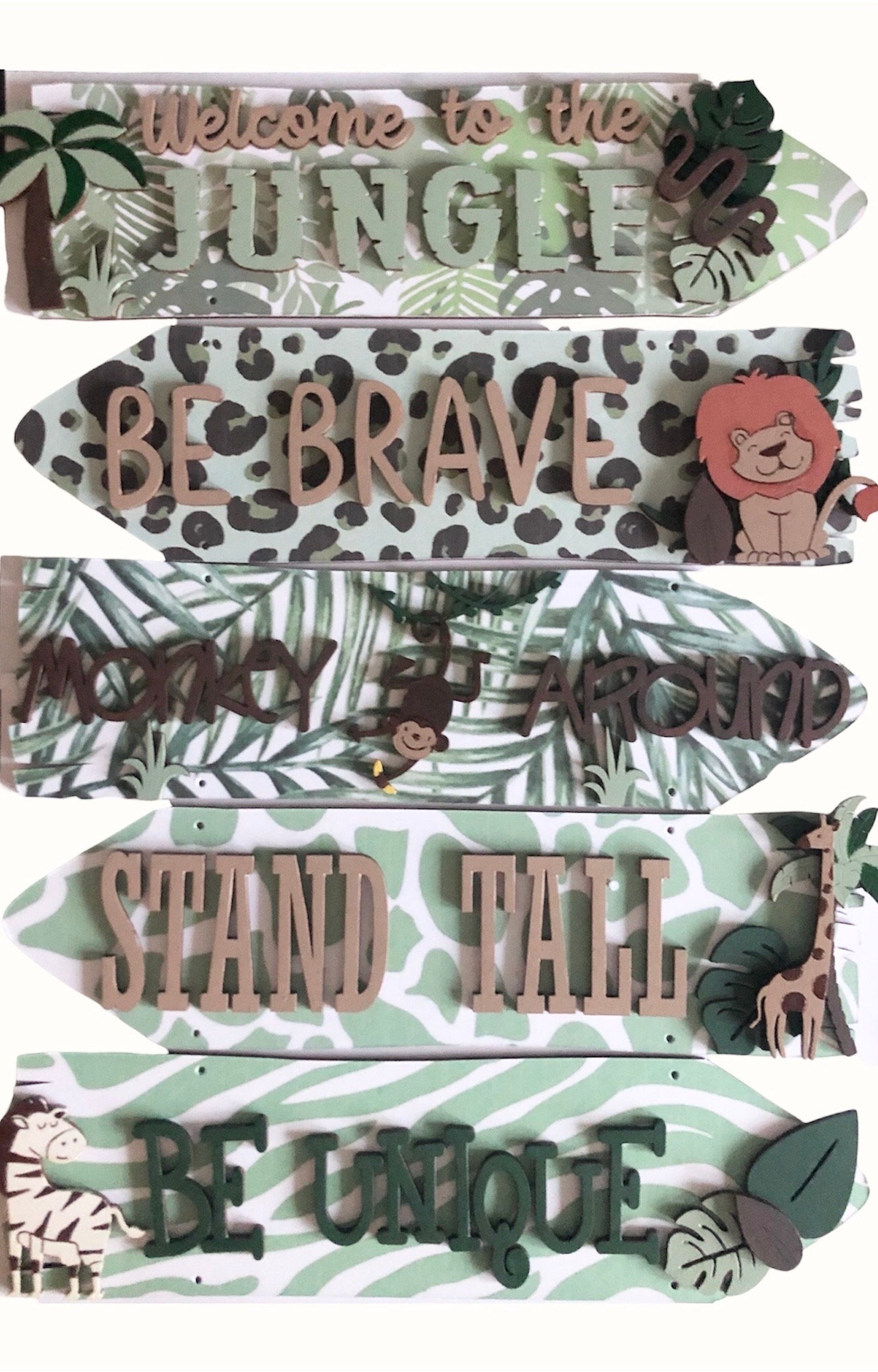 Safari Wall Sign, Wooden Plaques for Wall, Safari Themed Wall Decor ...