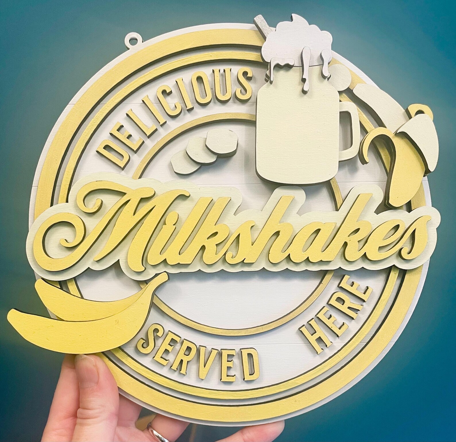 Milkshake Sign, Milkshake Wall Plaque, Retro Sign, Playroom Sign ...