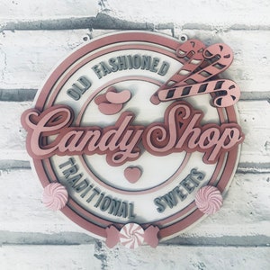 Candy Shop Wall Plaque Candy Shop Sign Retro Candy Sign - Etsy Canada