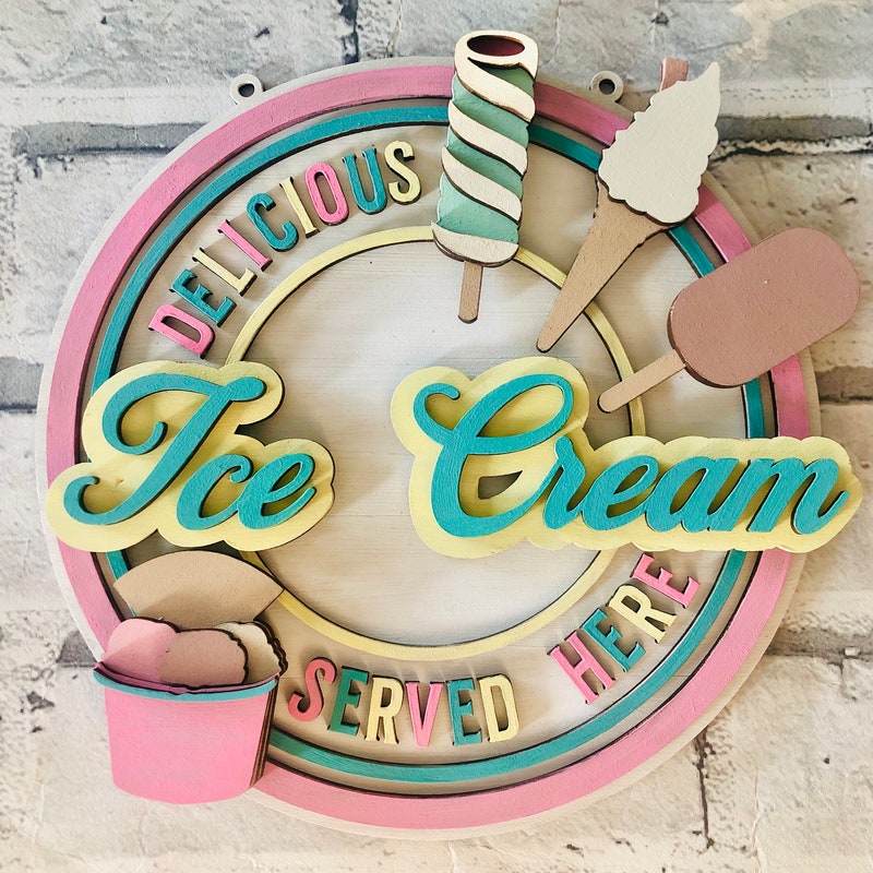 Ice Cream Signs - Etsy