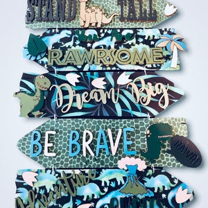 Wooden Plaques for Wall, Dinosaur Wooden Wall Hanging, Wooden Dinosaur ...