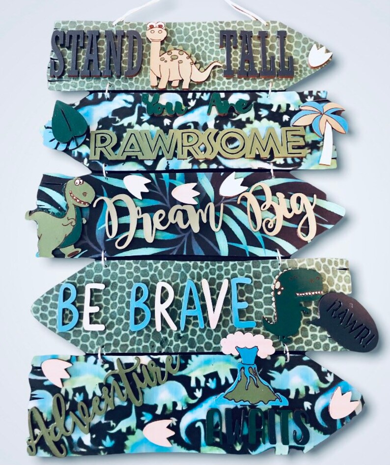 Wooden Plaques for Wall Dinosaur Wooden Wall Hanging Wooden - Etsy UK