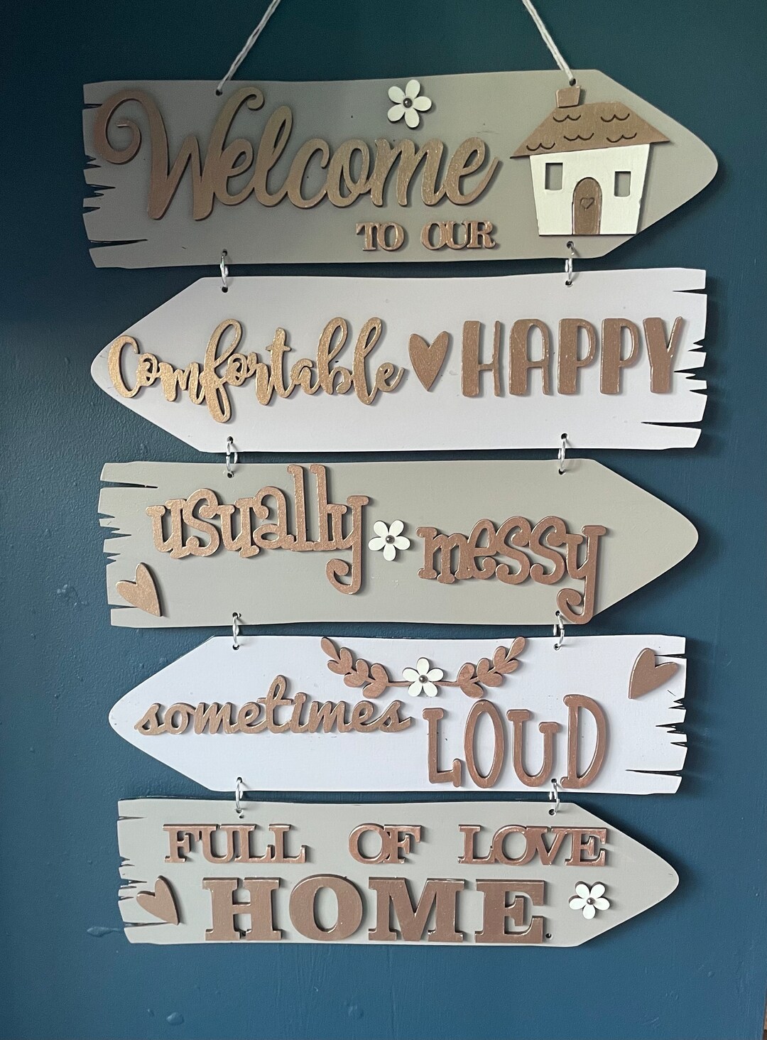 Our Home Wall Sign, Home Direction Sign, Family Wall Sign - Etsy