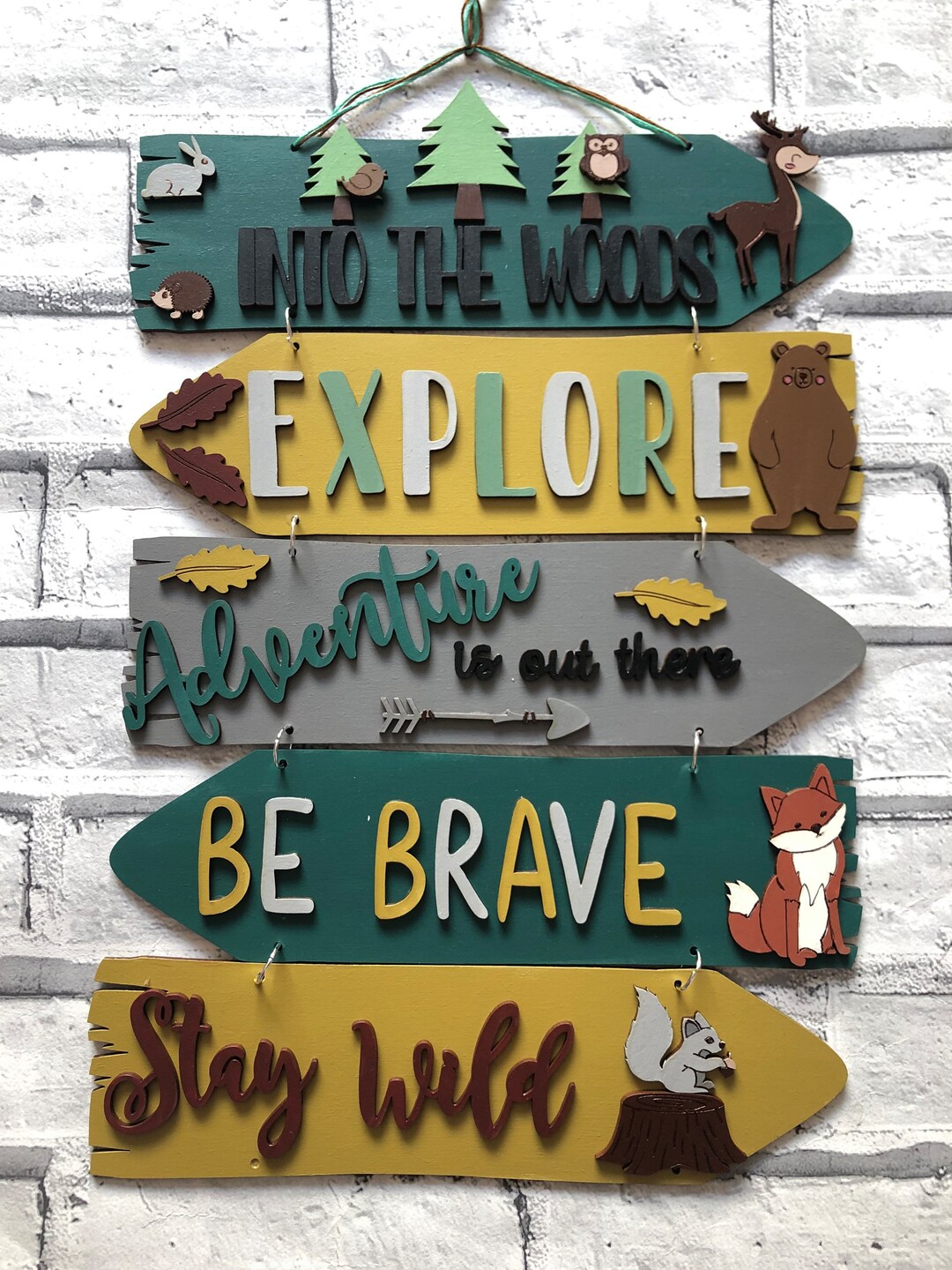 Woodland Direction Sign, Woodland Animal Direction Sign, Woodland ...