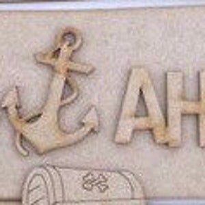 Pirate Wall Sign, Pirate Wooden Wall Hanging, Wooden Pirate Direction ...