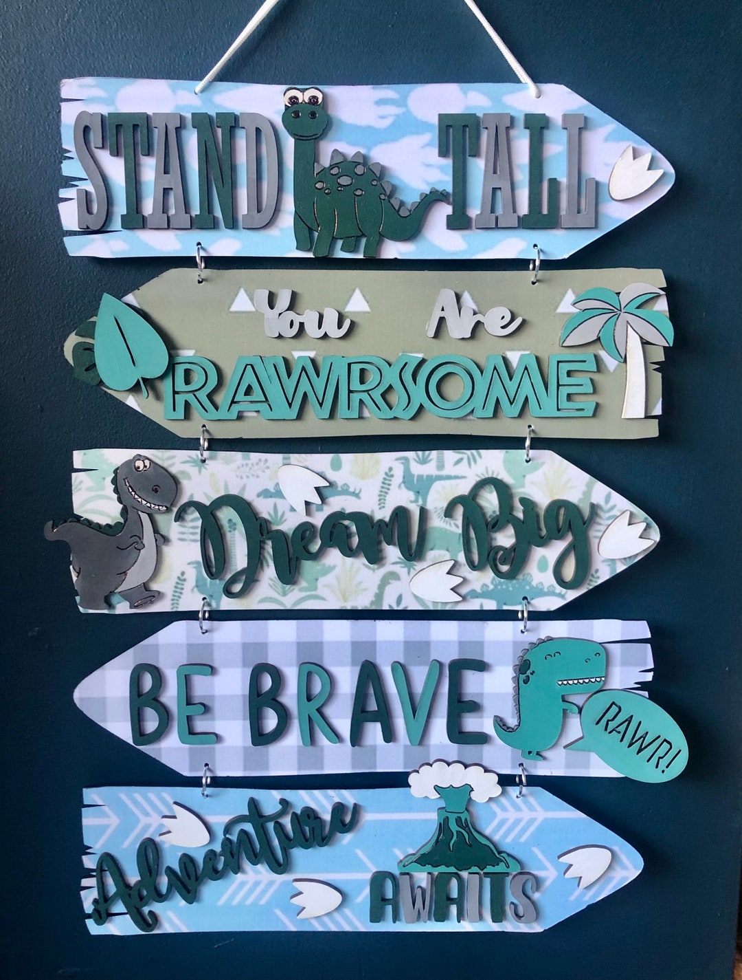 Wooden Plaques for Wall Dinosaur Wooden Wall Hanging Wooden - Etsy UK