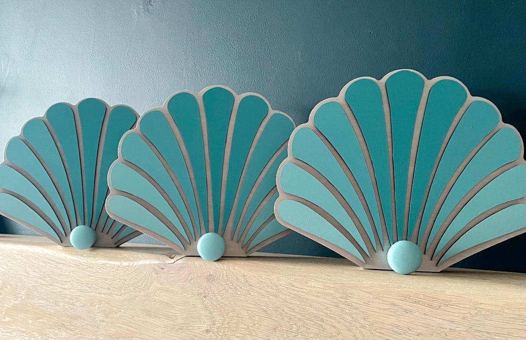 Seashell Coat Hook, Personalised Coat Hook, Under the Sea Room Decor ...
