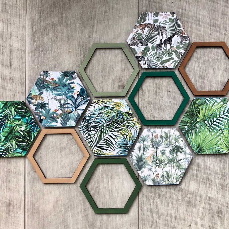 Hexagon Wall Art - Etsy