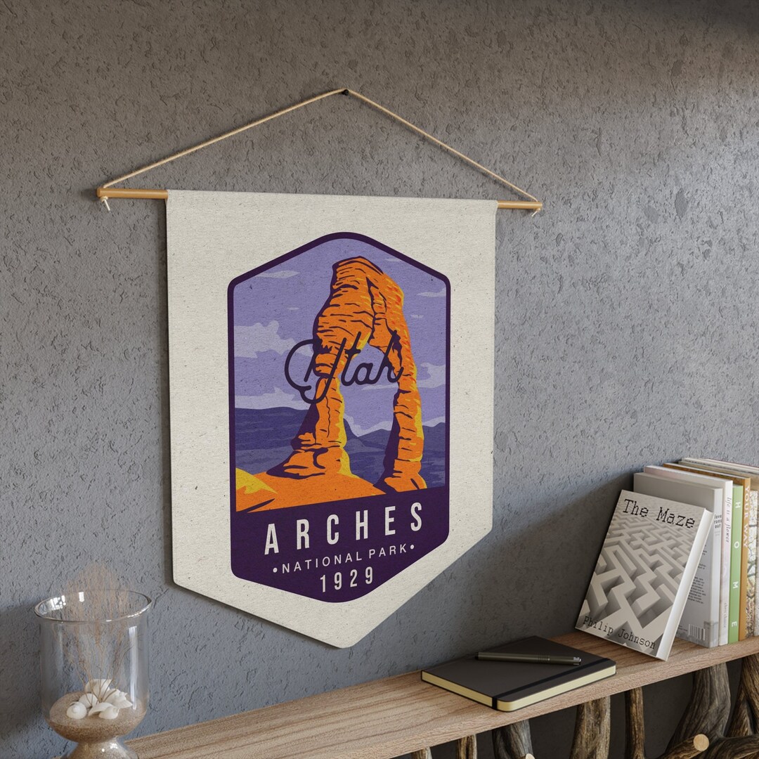 Arches National Park Utah Pennant Banner Wall Art Badge Home Office ...