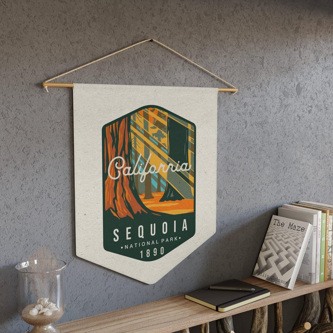 Sequoia National Park California Pennant Banner Wall Art Badge Home ...