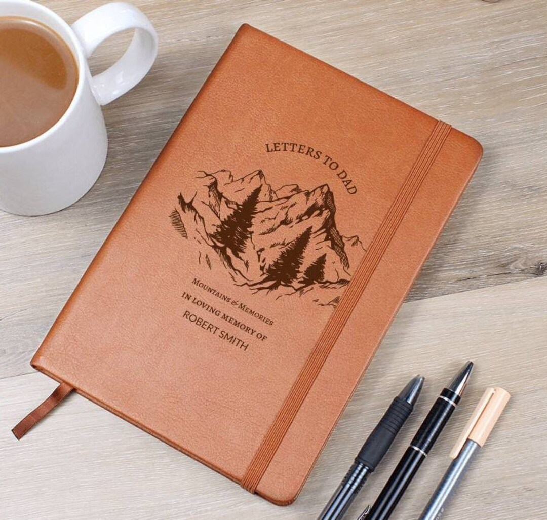 Leather Therapy Journal for Grieving - Loss of Father Memorial Gift Dad ...