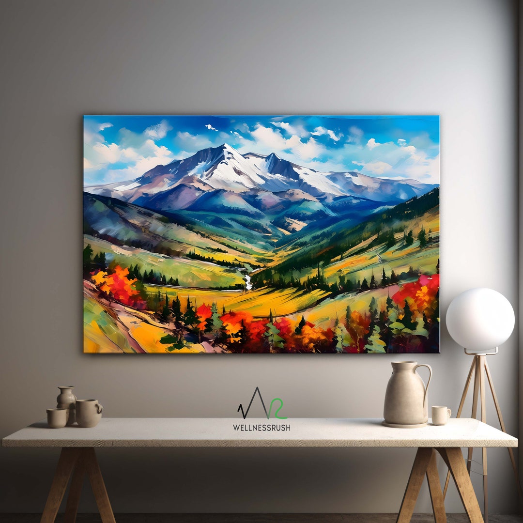 Mount Massive Colorado Fourteeners Home Wall Decor, CO 14ers, Dopamine ...