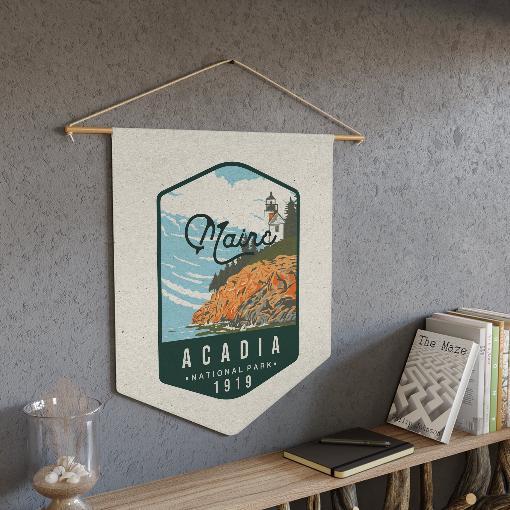 Acadia National Park Pennant Banner Wall Art Decor Gift for - Etsy