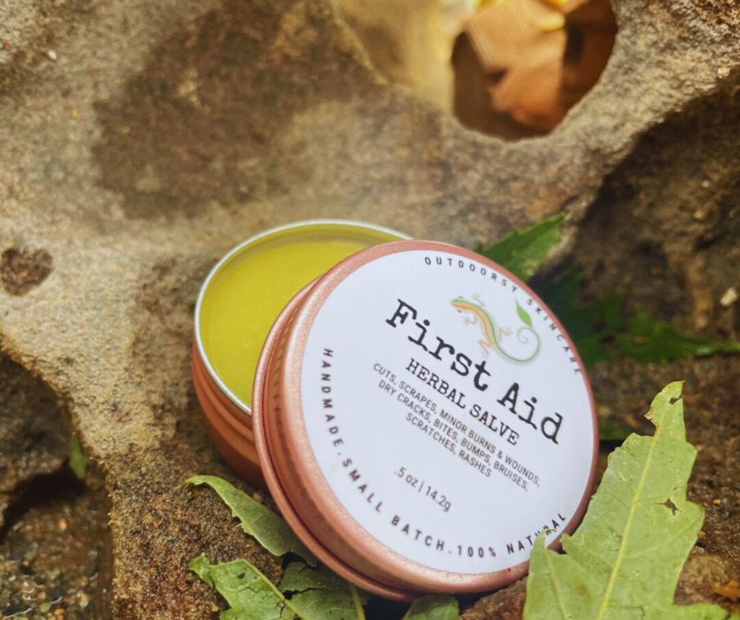 Natural First Aid Herbal Salve for Hikers All Purpose Balm for Wounds ...