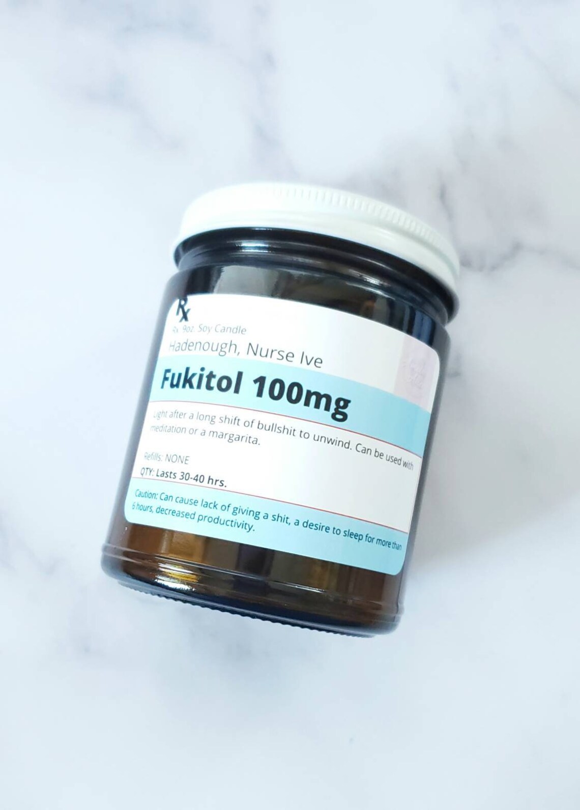 Fukitol Nurse Candle©, Adult Humor Nurse Candle, Eucalyptus & Spearmint ...