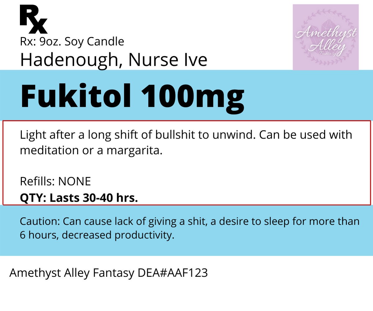 Fukitol Nurse Candle©, Adult Humor Nurse Candle, Eucalyptus & Spearmint ...