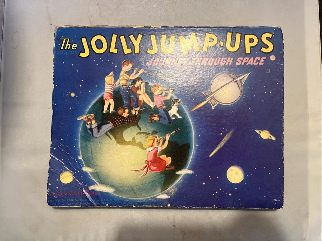 Geraldine Clyne - the Jolly Jump-ups Journey Through Space. 1952, RARE ...