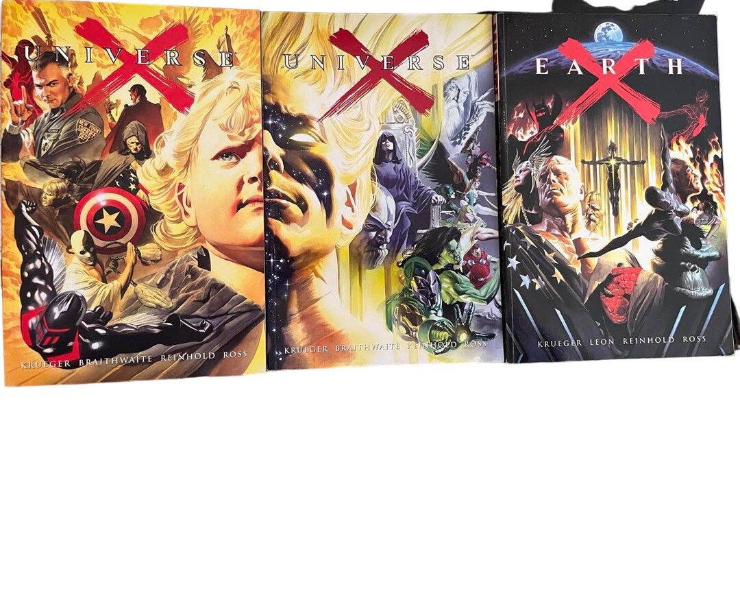 Marvel Earth X and Universe X Vol. 1 2 Graphic Novels - Etsy