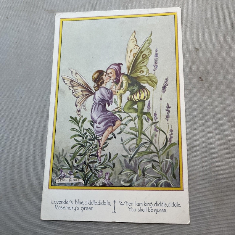 1950s Rene Cloke Fairy Fantasy Valentine Artist Impression Postcard - Etsy