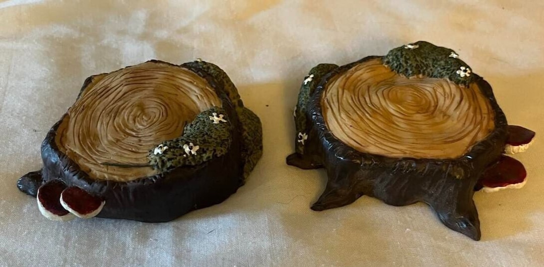 2 Tree Stump Display Stands for Fairies Dolls Etc - Etsy