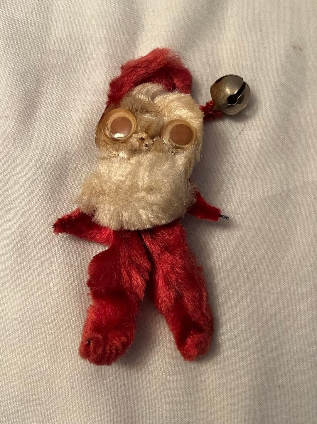 Freaky Google Eye Vintage Hand Made PIPE CLEANER Santa Claus Pin ...