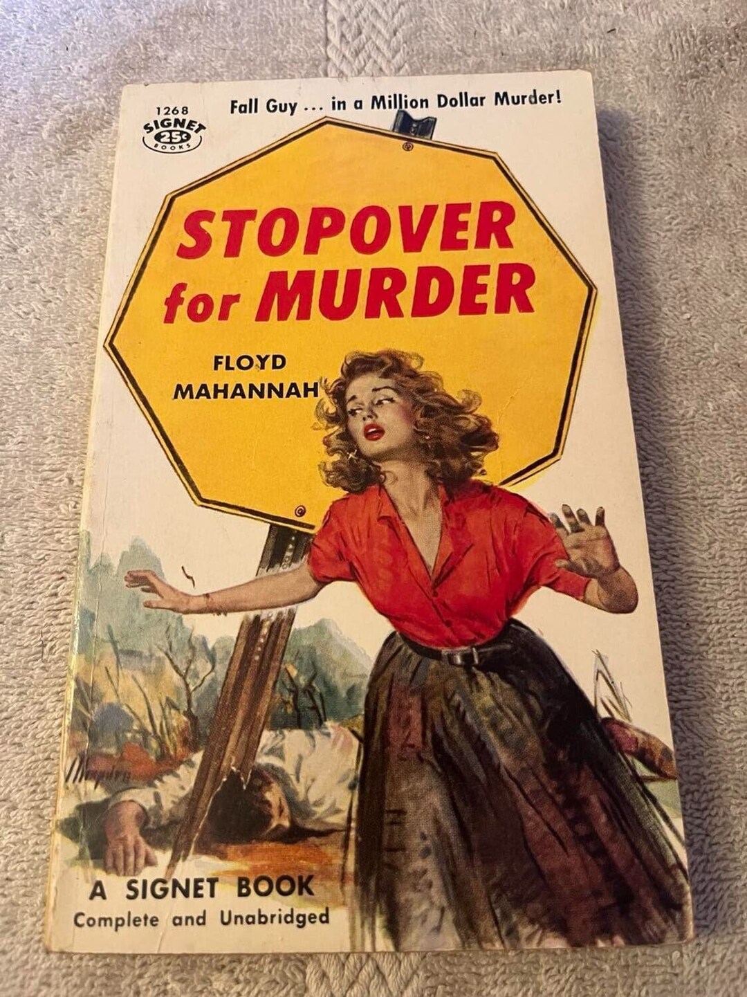 STOPOVER for MURDER by Floyd Mahannah Vintage Paperback 1953 A Signet ...
