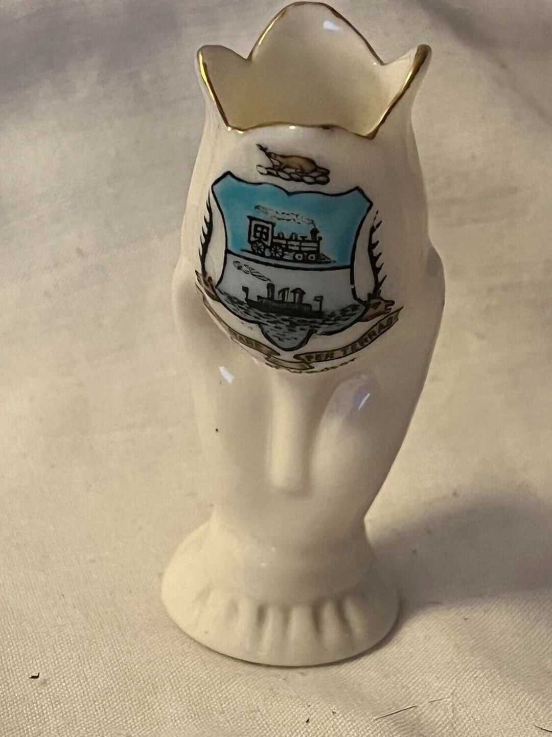 Crested Ware Figural Hand Vase Miniature Windsor England Willow Ware - Etsy