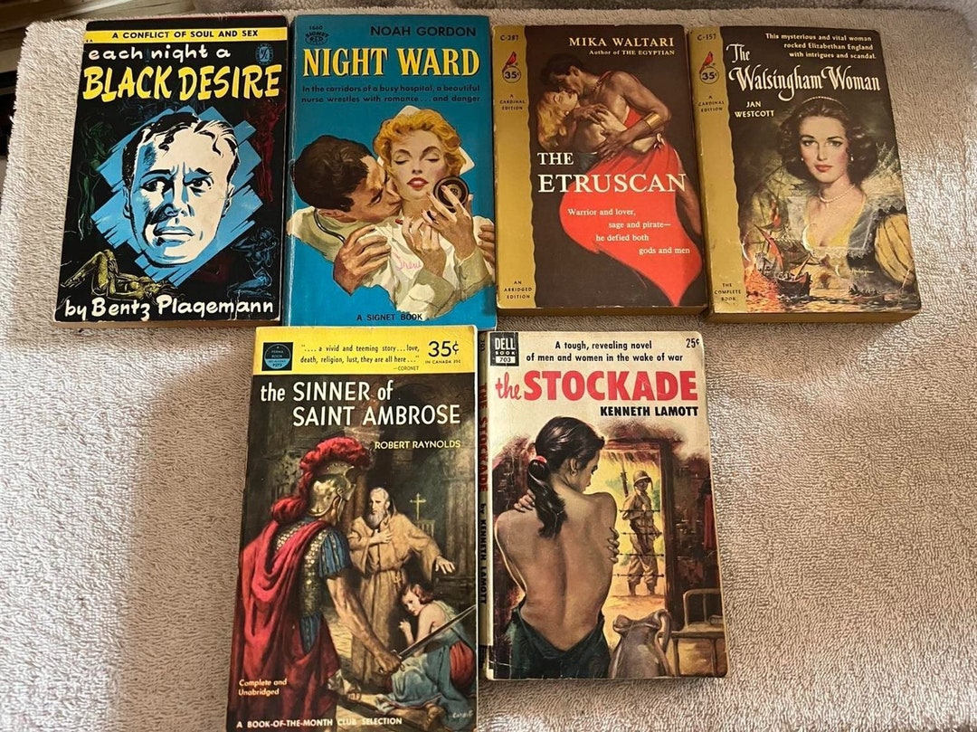 6 Racy Pulp Fiction Paperbacks 1950's 60's - Etsy