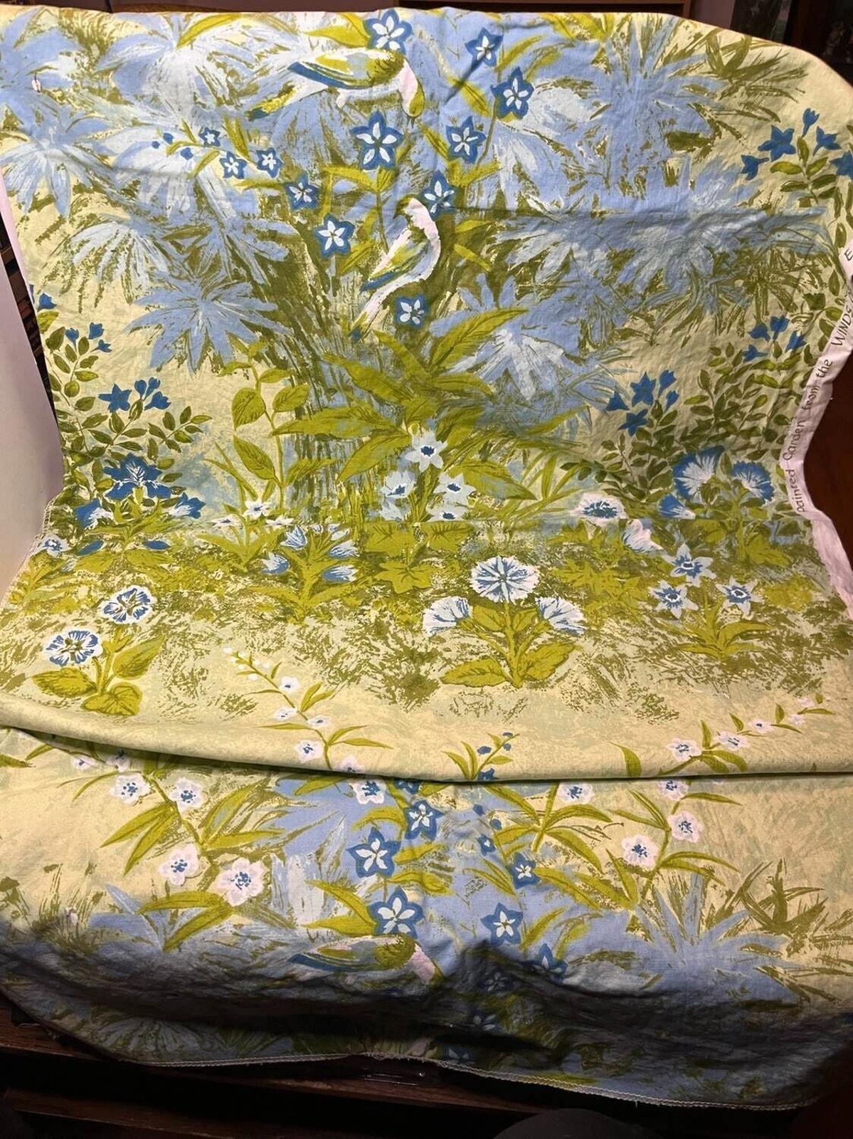 Greeff Cotton Fabric Sample Painted Garden Winds of the East Collection ...