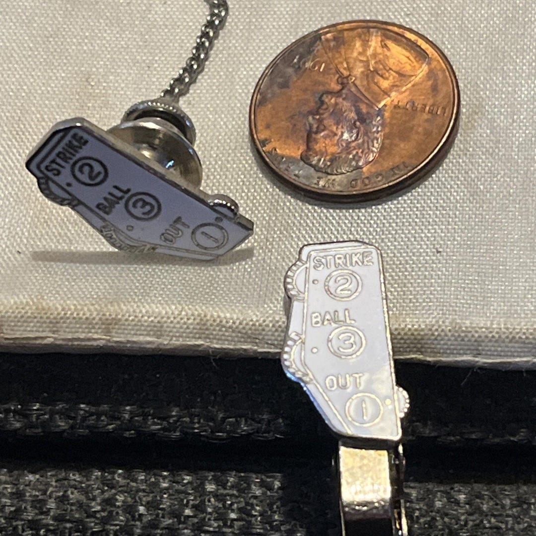 Vintage Enamel Umpire Baseball Counter Tie Clip and Tie Tack C1960s - Etsy