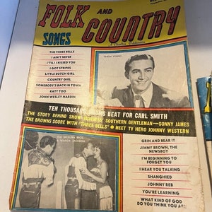 Folk and Country Songs Magazines 1950s Elvis Boone Cline Includes 1 ...
