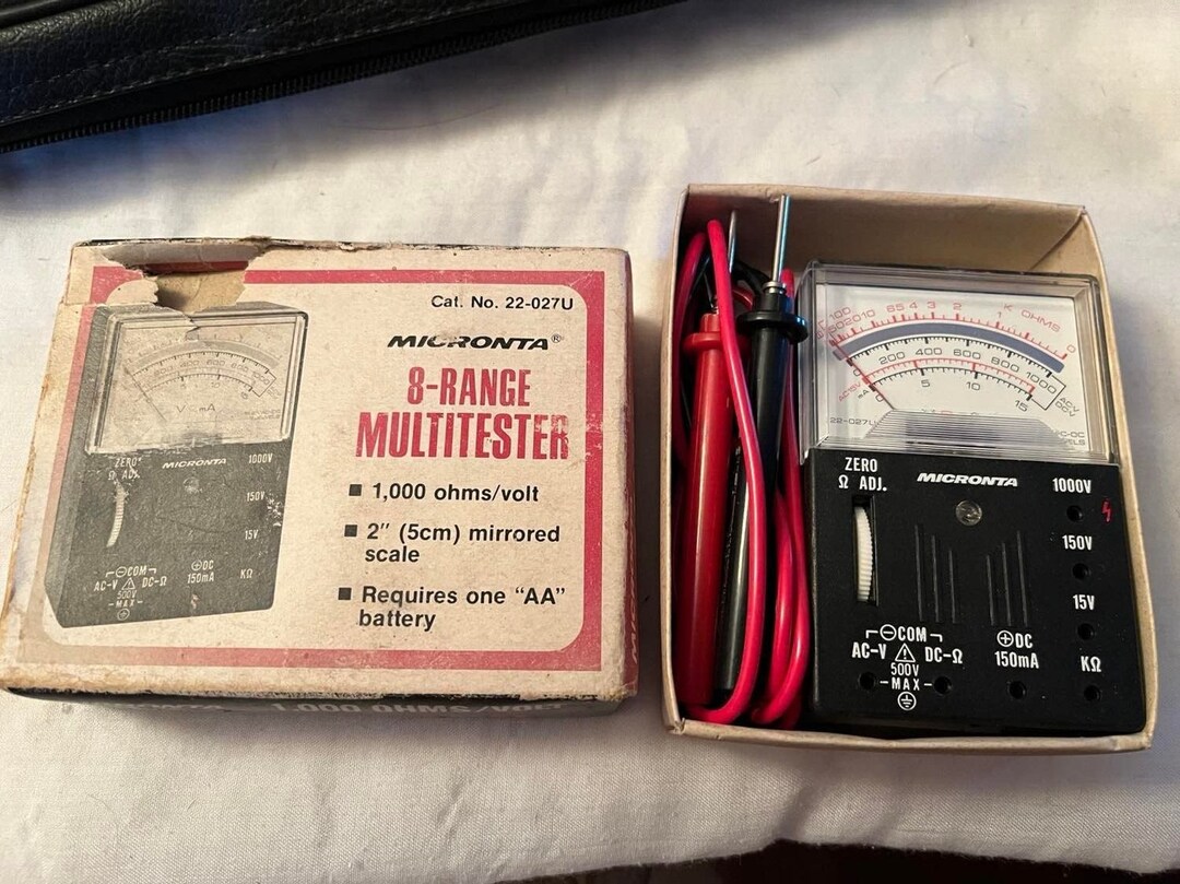 Vintage Micronta 8-range Multitester 22-027U 1000 VOLT - Etsy