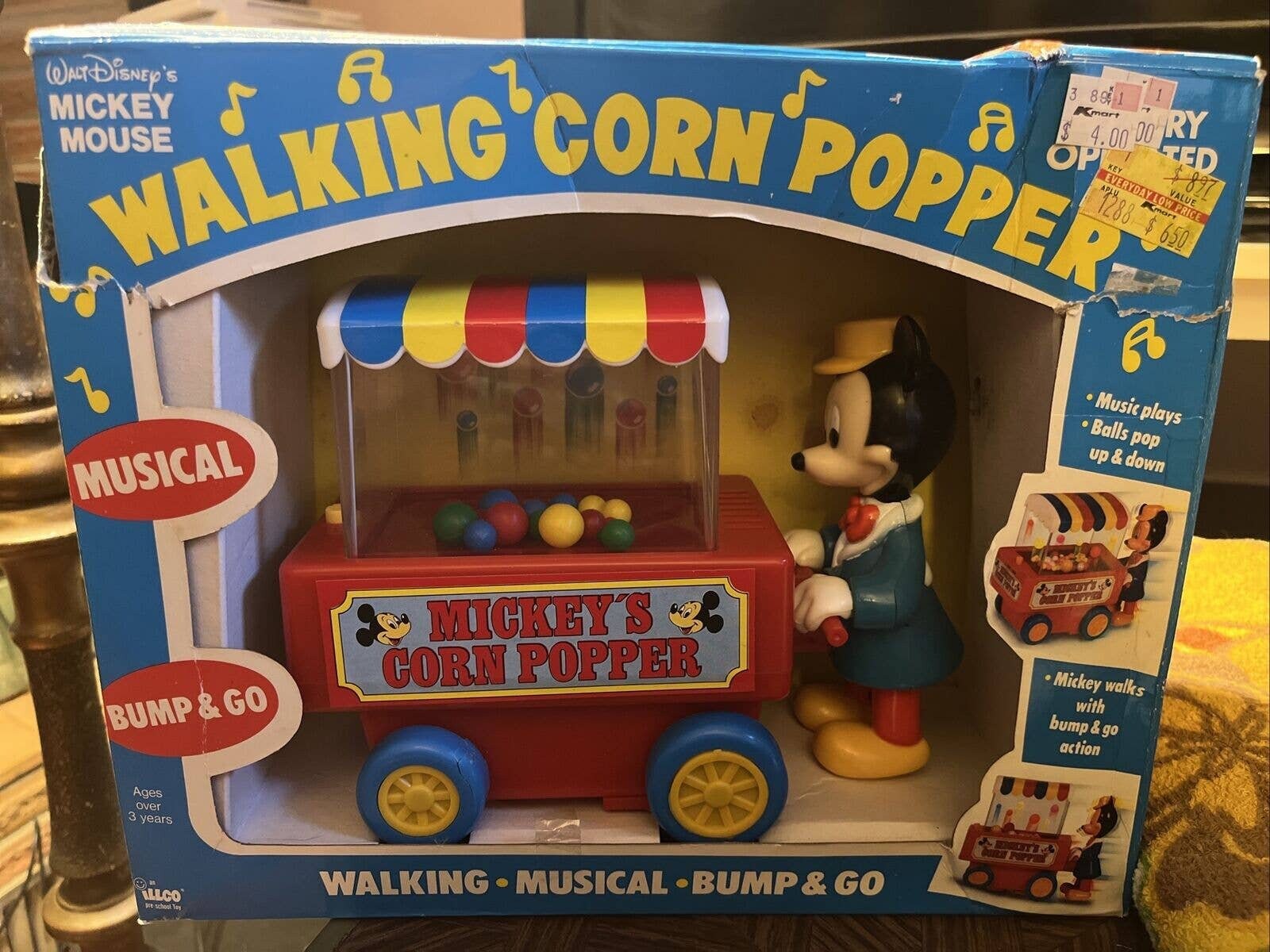 Walt Disney's Mickey Mouse Walking Corn Popper W BOX - Etsy Canada