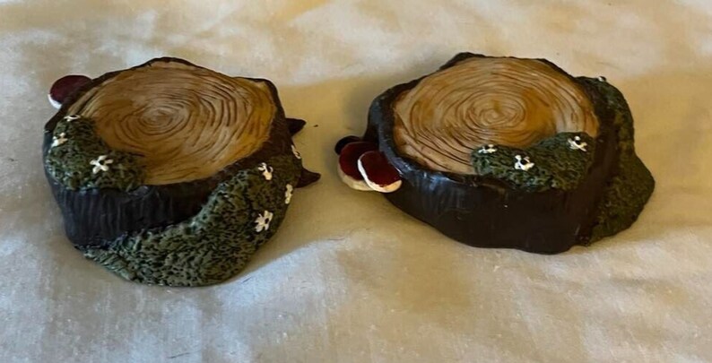 2 Tree Stump Display Stands for Fairies Dolls Etc - Etsy