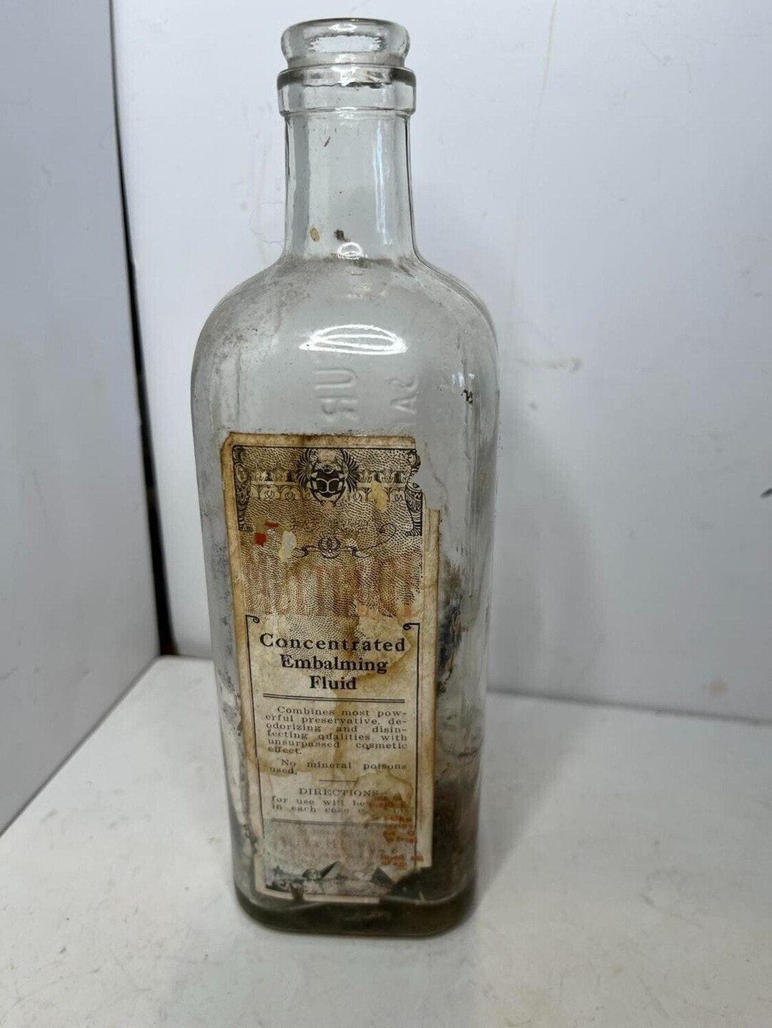 Antique Embalming Fluid Bottle From Eureka Fluid Works San Francisco - Etsy