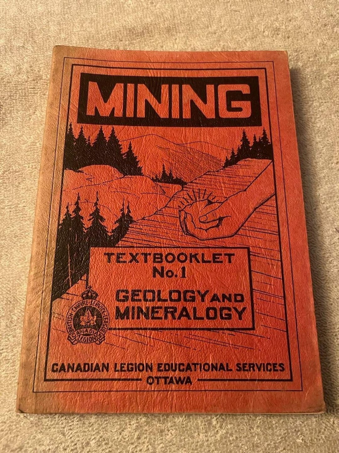 Mining Textbooklet No 1 Geology Mineralogy Canadian Legion 1945 - Etsy