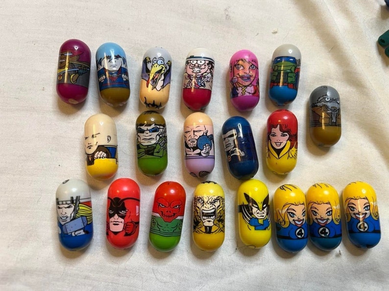 Mighty Beanz Lot of 20 Marvel Dino Ninja Turtles Etc - Etsy