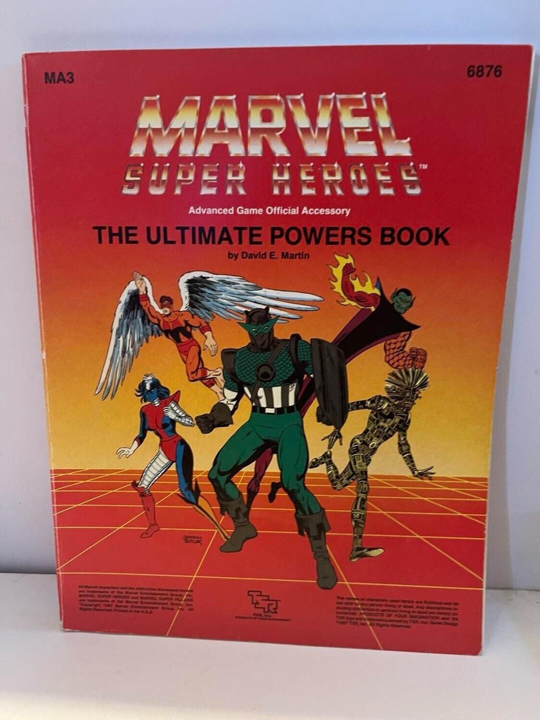 TSR Advanced Marvel Super Hero Role-playing RPG Ultimate Powers Book ...