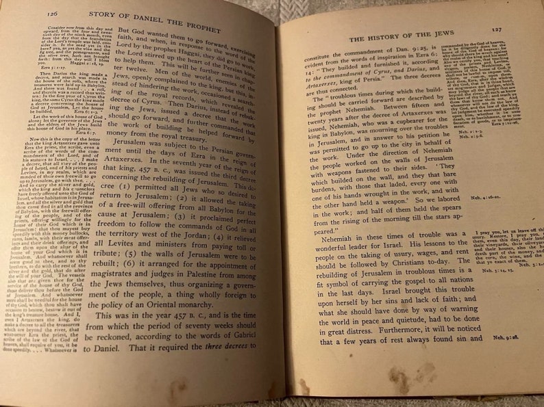 Story of Daniel the Prophet, S N Haskell, 1908, Bible Training School ...