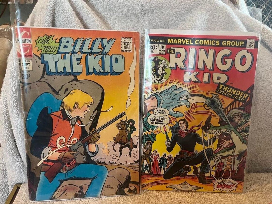 Ringo Kid Marvel 19 All New Billy the Kid Charlton 104 - Etsy