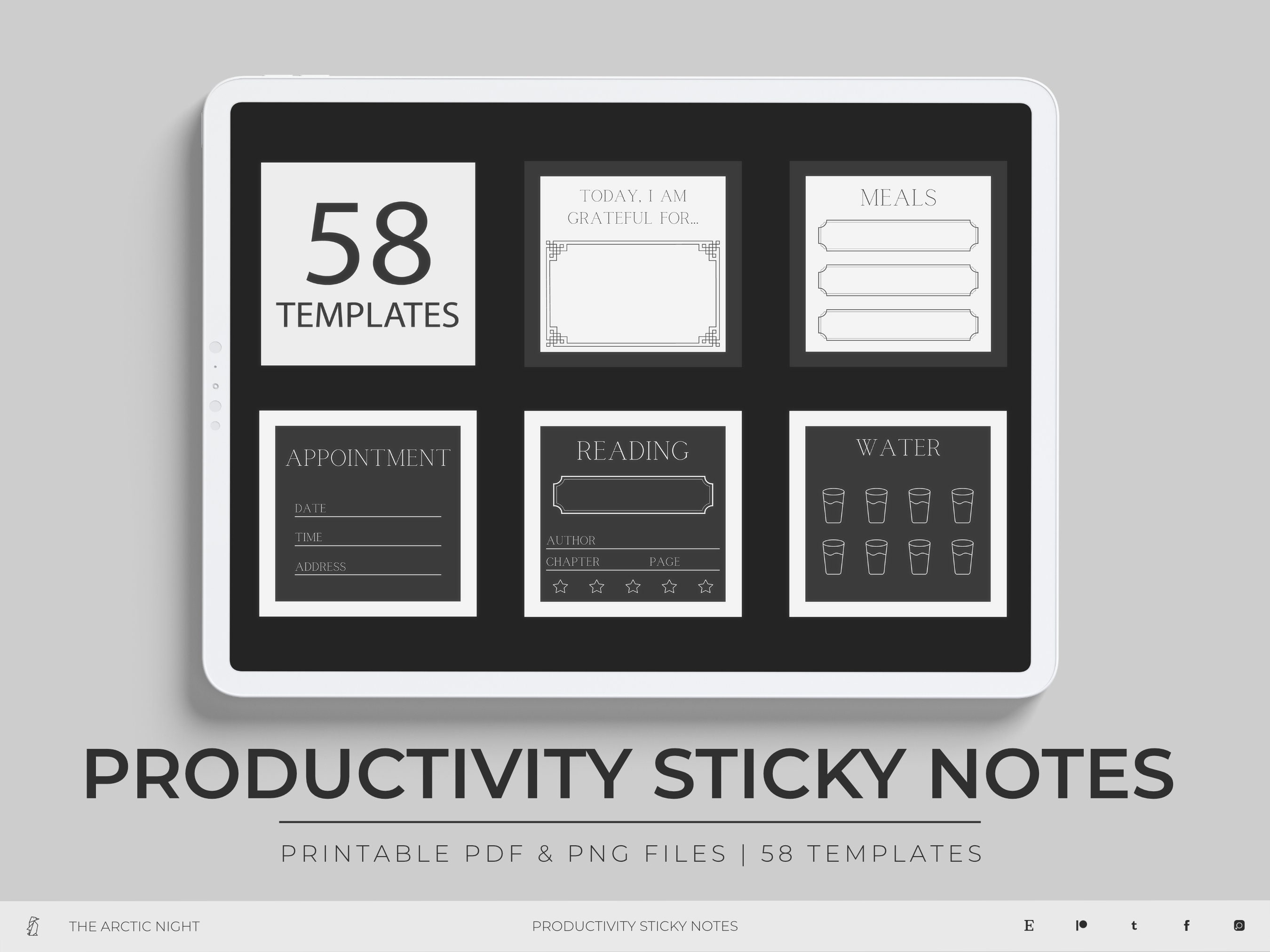 Digital Sticky Notes and Printable Planner Stickers for Goodnotes and ...