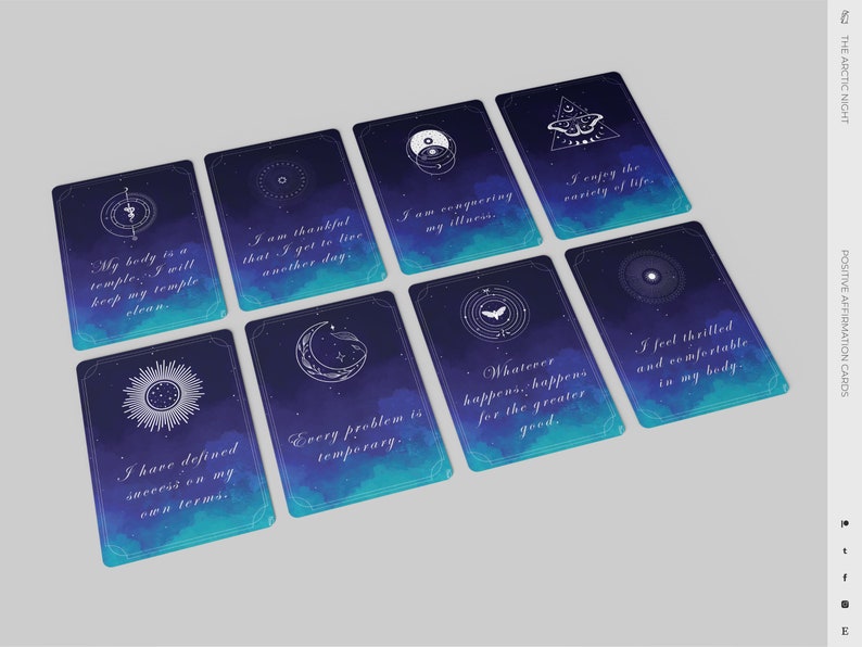Positive Manifestation Card Deck, Digital Tarot Deck, Affirmation Cards ...