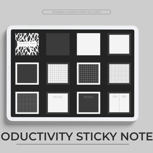 Digital Sticky Notes and Printable Planner Stickers for Goodnotes and ...