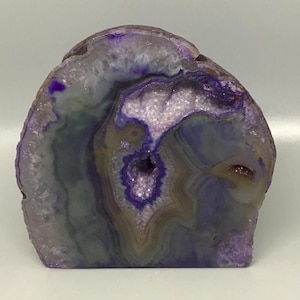 Beautiful Purple Brazilian Agate Geode - Etsy