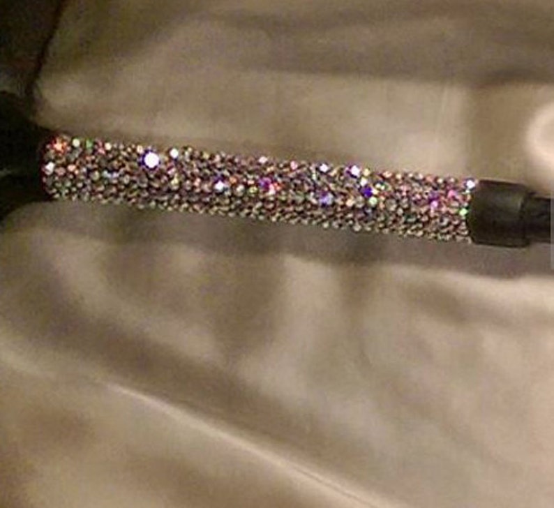 Crystal Walking Cane Shown in Crystal AB Hand Placed Stones on a ...