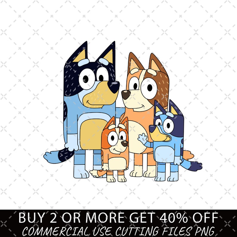 Bluey Friends Png, Bluey Friends Instant Download Png, Ready to Print ...