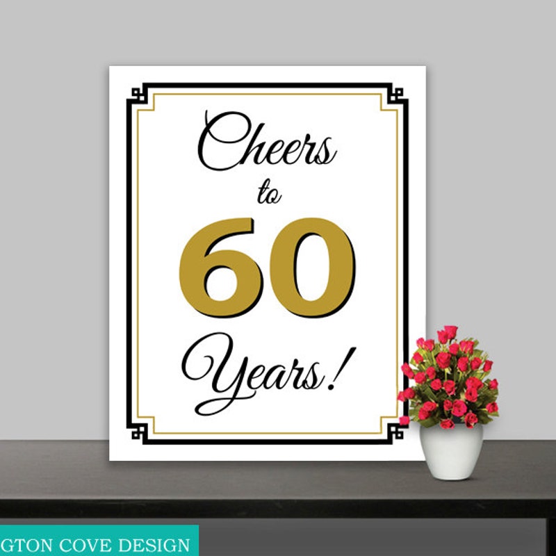 60er geburtstag schild - Etsy.de